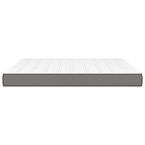 vidaXL Pocket Spring Bed Mattress Dark Gray 76"x79.9"x7.9" King Fabric