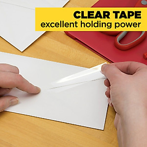 Scotch Transparent Tape, 4 Dispensered Rolls, Versatile, Clear Finish, Engineered for Office and Home Use, 3/4 x 850 Inches (4814)