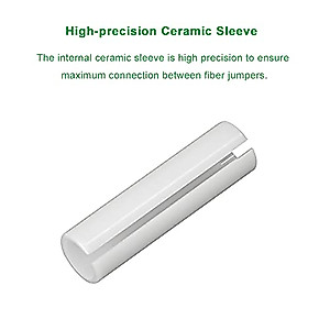 10-Pack LC to LC Duplex Single Mode Coupler, Fiber Optic Adapter for Singlemode Fiber Patch Cable