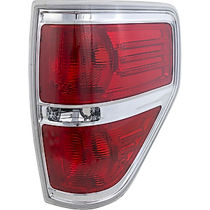 Evan Fischer Tail Light Compatible with 2009-2014 Ford F-150 Passenger Side Halogen CAPA Styleside