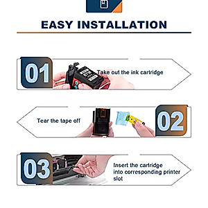 Ankink HP67 67XL Ink Cartridge HP 67 XL Black Combo Deskjet 2700 2700e 2752 2752e 2742e 2755 2755e 4100 4100e 4152e 4155 4155e Envy 6000 6055e 6055 6400 6458 6458e 6452 6455 6455e Printer HP67XL Blk