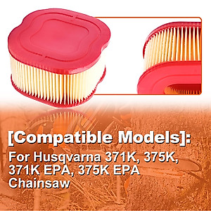 Mtanlo Air Fuel Filter Spark Plug For 371K 375K EPA For Husqvarna Saw 578120601 50626340, Air Filter, Fuel line, Fuel Filter, NGK Spark Plug