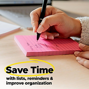 Post-it Super Sticky Recycled Notes, 3x3 in, 24 Pads, 2x the Sticking Power, Poptimistic, Bright Colors, 30% Recycled Paper (654-24SST-CP)