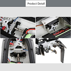 QIYHBVR Brushless Remote Control Boat for Adults and Kids, 45KMH Fast RC Boat with Righting Function, Summer Toys for Lakes and Pools