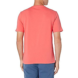Amazon Essentials Men's Regular-Fit Short-Sleeve Crewneck T-Shirt, Pack of 2, Coral Pink/Dark Navy, X-Large
