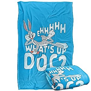 Looney Tunes Blanket, 36"x58", Whats Up Silky Touch Super Soft Throw