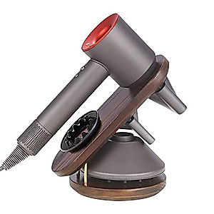 Livoccur Hair Dryer Stand Holder for Dyson Supersonic, Magnetic Hair Dryer Display Stand wood Bathroom Organizer for Dyson Supersonic Hair Dryer Tools, Compatible for All Dyson Supersonic Models