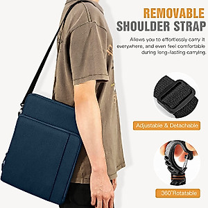 13.3 Inch Tablet Sleeve Case Bag for iPad Pro 12.9, MacBook Air 13 Inch, MacBook Pro 13", Galaxy Tab S9+ S8+ S7+ S7 FE 12.4", Surface Pro 9/8/X/7+/7/6/5/4/3/Pro LTE, Fits Type Cover Keyboard - Indigo