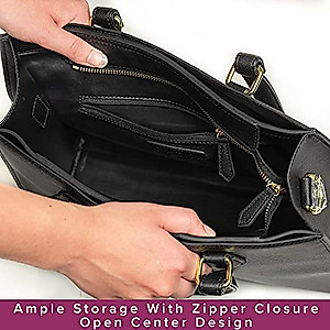 Tactica Defense Fashion Conceal and Carry Purses and Handbags for Women – Conceal Carry Purse – Firearm Compartment, Crossbody Purse Strap by Tactica, Black