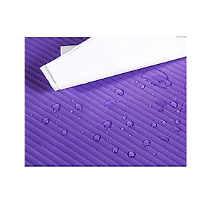 Letuwj Thick Non Slip Yoga Exercise Mat for Home Gym with Carrying Strap Black 72x24x0.4inch