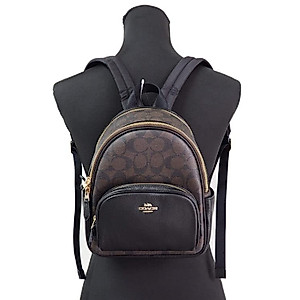 Coach Mini Court Backpack (IM/Brown/Black)