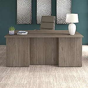 Bush Business Furniture 500 Home Office Desk, 72W, Modern Hickory