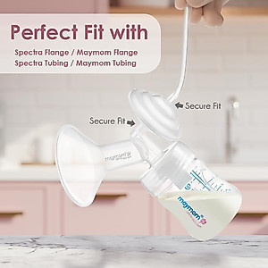 Maymom Pump Parts Compatible with Spectra S2 Spectra S1 Spectra 9 Plus Breastpump, 24mm Flange Valve Tubing Backflow Protector, Not Original Spectra S2 S1 Replacement Pump Parts