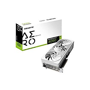 Gigabyte GV-N4090AERO OC-24GD GeForce RTX 4090 AERO OC 24G Graphics Card, 3X WINDFORCE Fans, 24GB 384-bit GDDR6X, Video Card