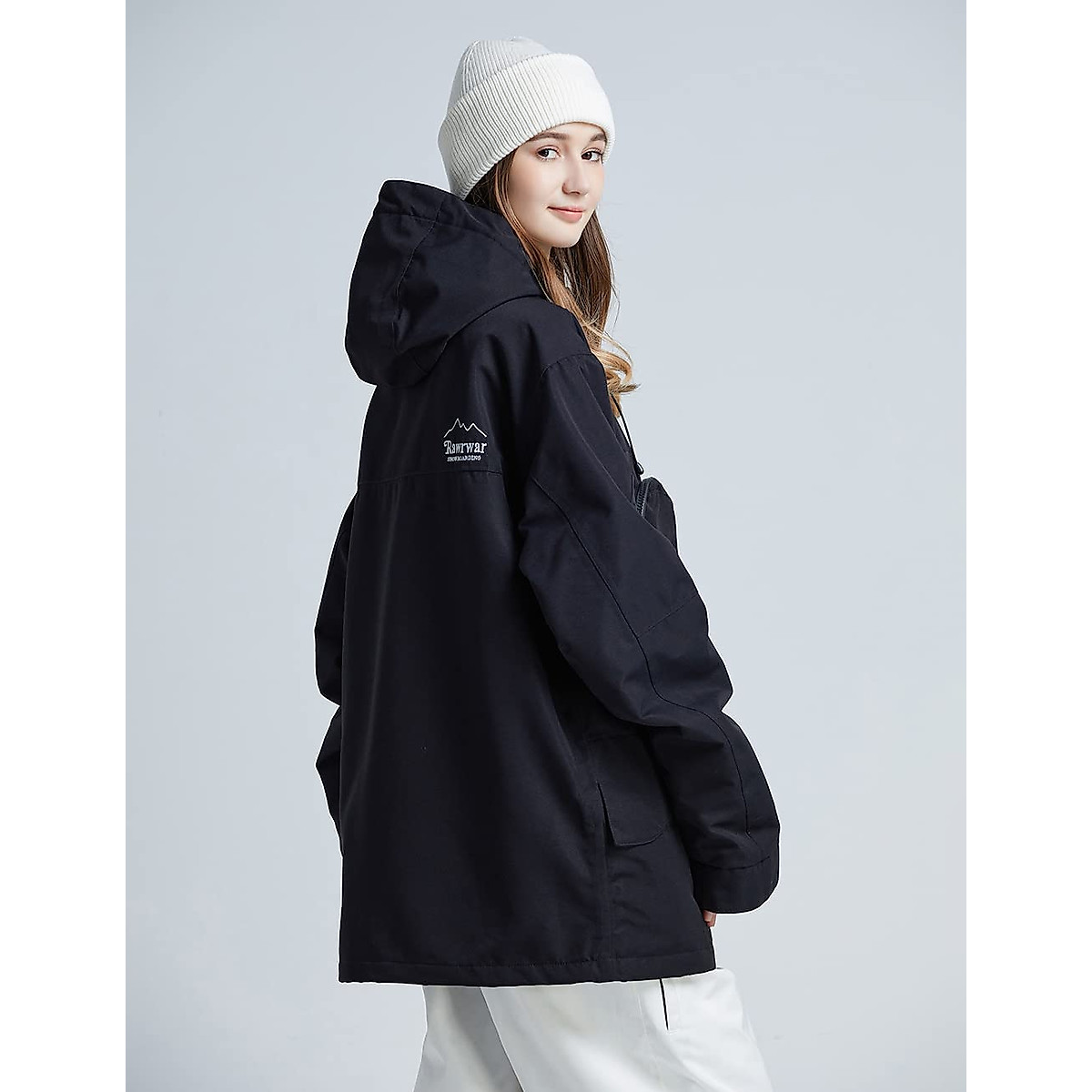 Womens Ski Jacket Waterproof Snow Jackets Winter Windproof Snowboard Jacket Coats with Hood