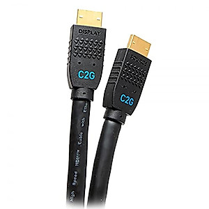 C2G 50ft Ultra Flexible 4K Active HDMI Cable Gripping 4K 60Hz - In-Wall M/M - 50 ft HDMI A/V Cable for Computer, Projector, Monitor, Blu-ray Player, DVD Player, Audio/Video Device - First End: 1 x HDM