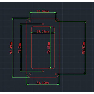 Humbucker to Mini-Humbucker Adapter Pickup Ring -BLACK (A56)