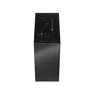 Fractal Design Define 7 Compact Black Brushed Aluminum/Steel ATX Compact Silent Dark Tinted Tempered Glass Window Mid Tower Computer Case