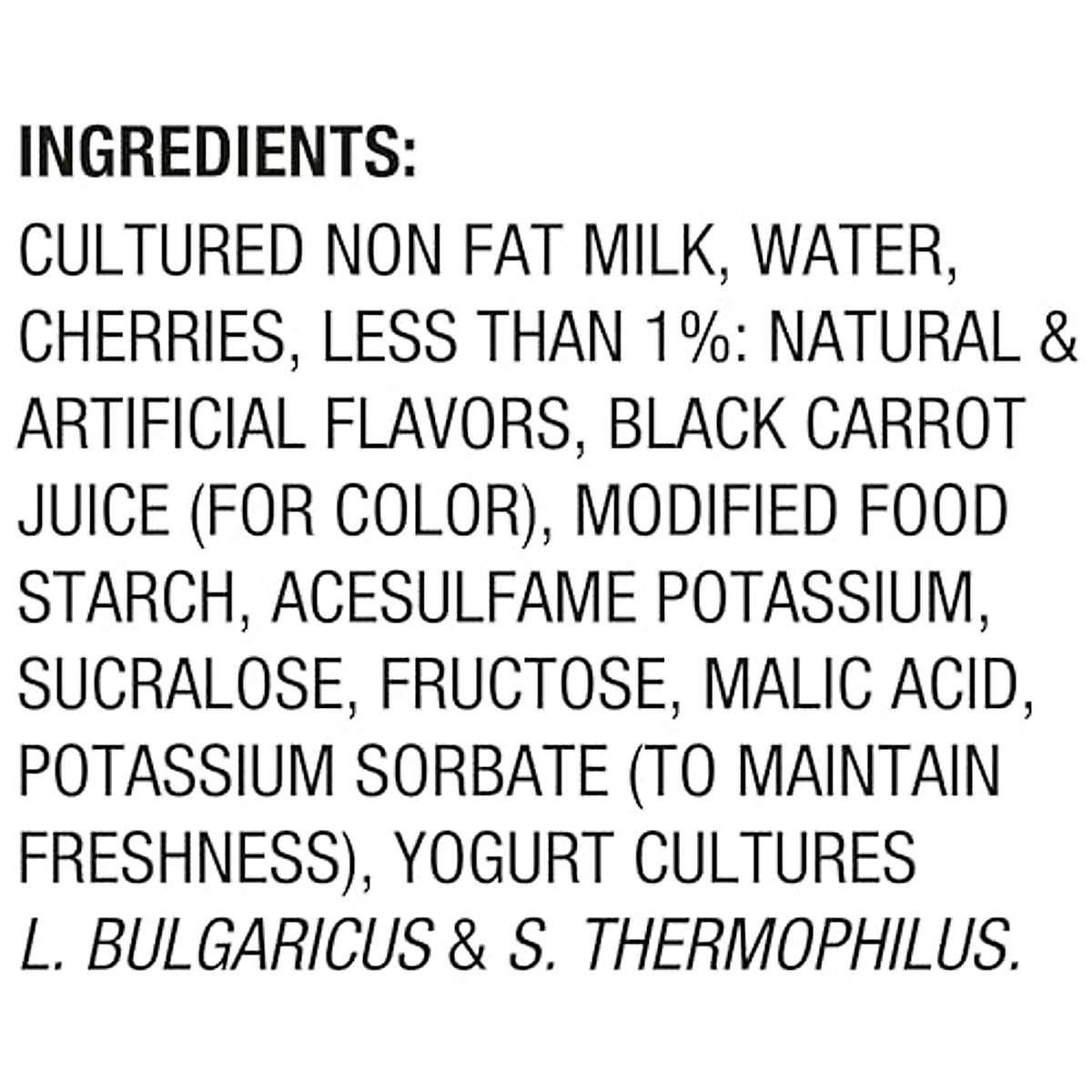 Dannon Light + Fit Greek Nonfat Yogurt, Cherry, Gluten-Free, 5.3 oz., 4 Pack