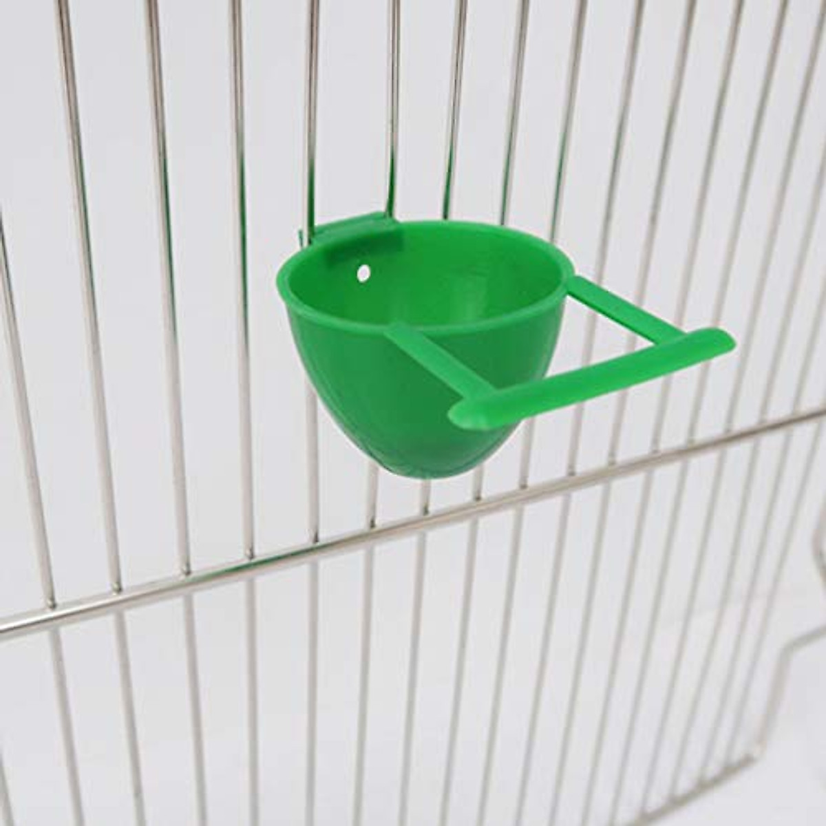 Balacoo 10Pcs Bird Feeding Cups Bird Cage Feeders Parrot Feeding Bowls Water Bowl Bird Cage Accessory for Bird Parrot Macaw
