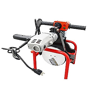INTSUPERMAI Pipe Fusion Welder Pipe Welding Machine PP PE PB PVDF Butt Fushion Welding Machine Double Clamps Hand Push Type 110V 2.48"-6.30" (63-160mm)