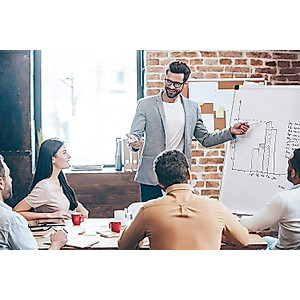 XBoard Magnetic Whiteboard 48 x 36, White Board 4 x 3, Dry Erase Board with Detachable Marker Tray