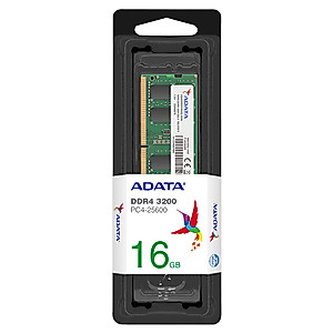 ADATA Premier 16GB (1x16GB) DDR4 3200MHz CL22 PC4-25600 260-Pin SODIMM Memory RAM Single Pack(AD4S320016G22-SGN)