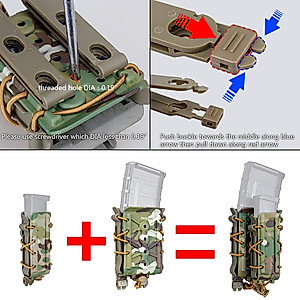 IDOGEAR Mag Pouch 5.56mm 7.62mm Rifle Magazine Pouches Molle Tactical Airsoft Poly Mag Carrier Hunting Equipment Holder (camo)