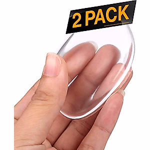 2 Pack Silicone Makeup Sponge [Washable] Premium Quality - Gel Foundation Makeup and Puff BB - Best Silisponge Cosmetic Beauty Tools Blender [Clear]