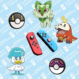 PERFECTSIGHT Switch Thumb Grips, Cute Joystick Caps for Nintendo Switch, 4 PCS Thumbstick Cover for Switch Lite, Switch OLED, Analog Stick Button Cover for NS Joycon Controller (PKballs)