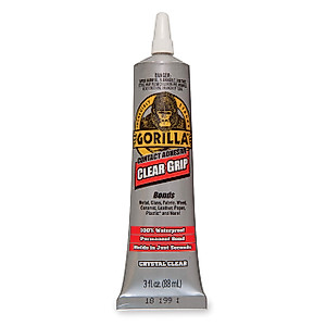 Gorilla Clear Grip Waterproof Contact Adhesive, , 3 Ounce, Clear, (Pack of 2)