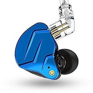KZ ZSN PRO X 1DD+1BA Dynamic Drive Balanced Armature Hybrid in Ear Earphone,HiFi DJ Monito Running Sport Noise Cancelling, Metal Earphone Earbud,2PIN Detachable Cable Headset (Black with mic)