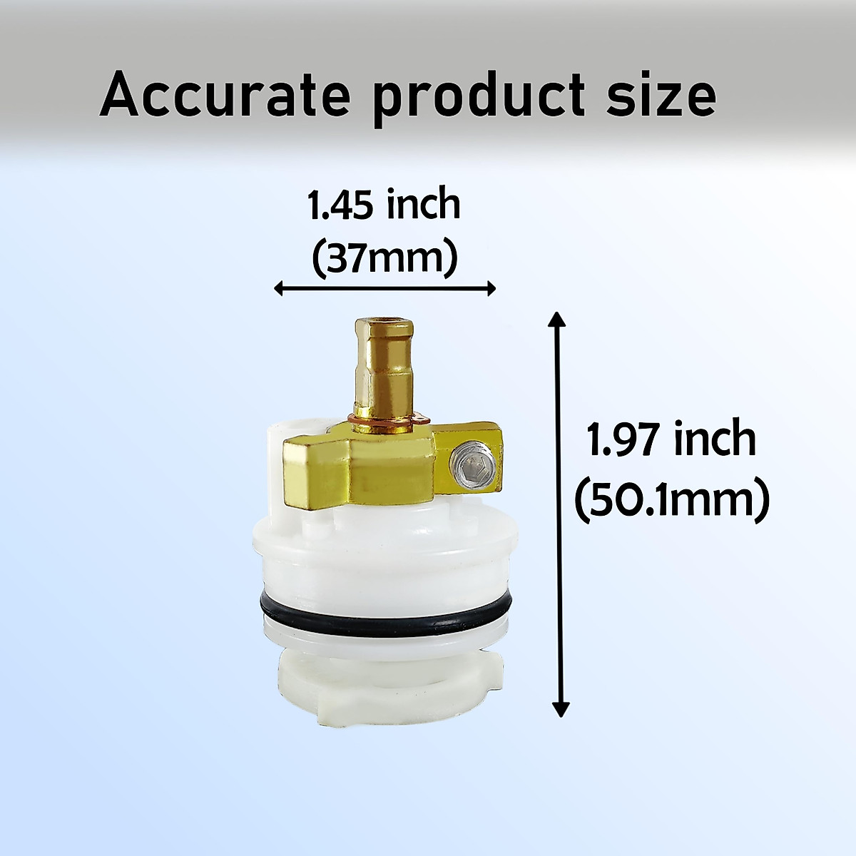 ALITZ Replacement Faucet Cartridge for Genuine Delta OEM RP1991 / Use for Delta 1600 Series tub and Shower faucets Included RP4993 Pair of Seats and Springs