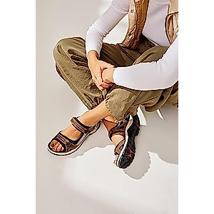 ECCO Women's Yucatan Multicolor Sport Sandal, AIR, 8-8.5