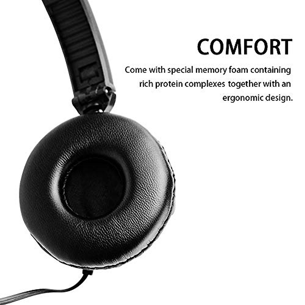 Docooler 3.5mm Wired Gaming Headset Over-Ear Sports Headphones Music Earphones with Microphone in-line Control for Smartphones Tablet Laptop Desktop PC