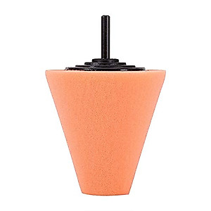 Wheel Foam Ball Buffing Pad, Beauty Care, 1Pcs Foam Polishing Cone Shaped Buffing Pads For Wheels - Use With Power Drill