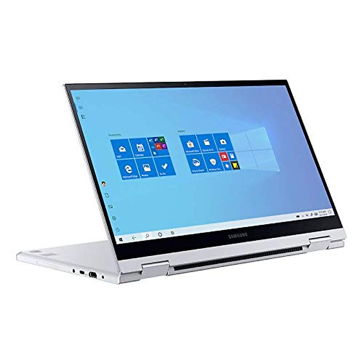 2020 Samsung Galaxy Book Flex Alpha 13.3" QLED FHD 1080p Multi-Touch 2-in-1 Business Laptop (Intel Quad-Core i5-10210U, 8GB RAM, 256GB SSD) Backlit, Wi-Fi 6, Windows 10 Home + IST Computers HDMI Cable