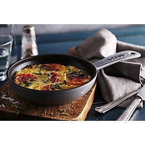 staub Skillet 40501-145 Skillet Gray 6.3 inches (16 cm) Frying Pan, Enameled Casting, Iron, Induction Compatible, Japanese Authentic Product