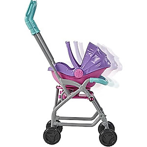Barbie Skipper Babysitters Inc Playset with Doll, Stroller, Baby Doll & 5 Accessories, Remove Stroller Seat for Carrier