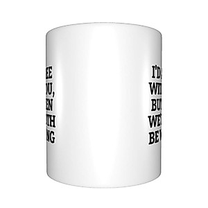 Gocerktr I'D Agree With You But Then We'D Be Both Wrong Funny Idea 11oz Coffee Mug Best Birthday Mom & Dad Gifts From Son Daughter, Novelty Ceramic Tea Cup Christmas Anniversary Presents for Women Men