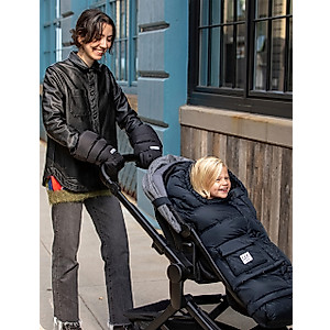 7AM Enfant Stroller Blanket 212 - Adjustable Baby Car Seat Zipped Blanket for Babies Winter, Unisex Multi Purpose Fleece Lined Warm Hooded Toddler Footmuff Water Repellent | (6M - 4T)