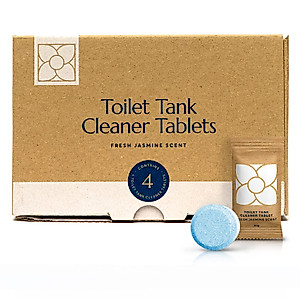 CLEANOMIC - Toilet Tank Cleaner Tablets (4 Pack) - Toilet Tablets for Tank, Toilet Cleaner Tablets, Toilet Cleaner Refill Pads, Toilet Bowl Cleaners, Household Toilet Cleaners