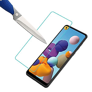 Mr.Shield [3-Pack] Designed For Samsung Galaxy A21 [Upgrade Maximum Cover Screen Version] [Tempered Glass] [Japan Glass with 9H Hardness] Screen Protector with Lifetime Replacement