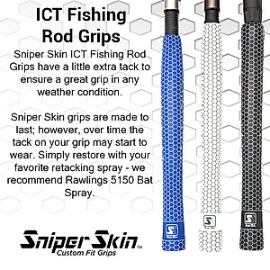 SNIPER SKIN Fishing Rod Grip | Fishing Gear Handle | Fishing Accessories | Renew Your Rod | Custom Fishing Rod | Replacement Grip | Cork