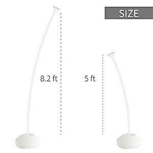 Balloon Arch Kit - Free Bending Shape,8.2ft & 5ft Balloon Column Stand Independent Suspended Standing, 13" Water-Filled Base - Ideal for Weddings, Baby Showers, and Birthday Parties (8.2ft & 5ft)