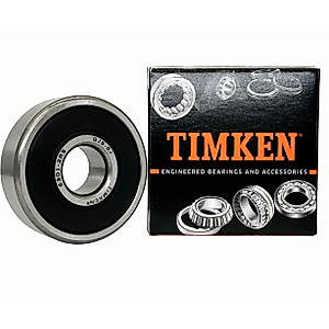2PACK TIMKEN 6301-2RS Double Rubber Seal Bearings 12x37x12mm, Pre-Lubricated and Stable Performance and Cost Effective, Deep Groove Ball Bearings