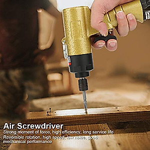 1/4" Pneumatic Screw Guns Pistol Grip Reversible Air Screwdriver 5000rpm Industrial Screw Driver Tool