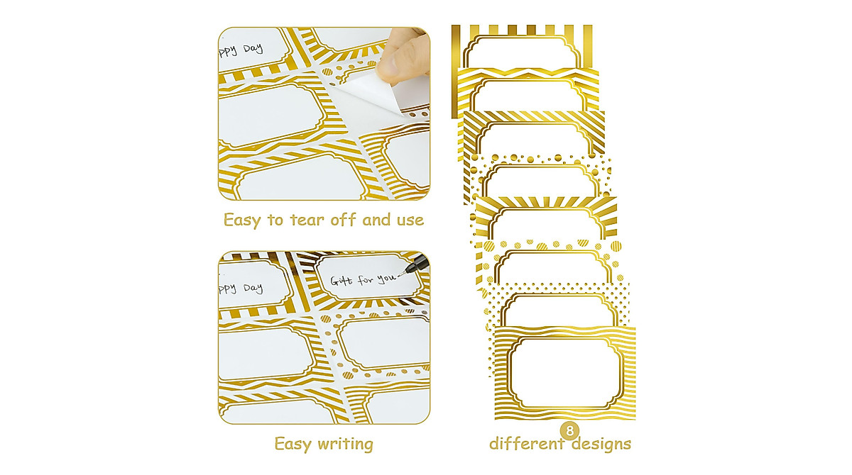 160 Pcs Gold Name Tags - Perfect for Any Event