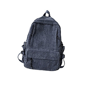 Kawaii Cute Aesthetic Fuzzy Fluffy Plush Sherpa Fleece Corduroy Backpack Rucksack Daypack School Teen Girls Children Women (blue)