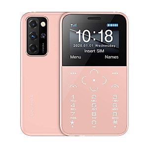 Tuanzi F1 Smallest Flip Cellphone F1 GSM Unlocked 2G Mini Phone 32MB+32MB MTK6261 300mAh Bluetooth Mini Backup Pocket Portable Mobile Phone Gift for Kid (F18 Gold)